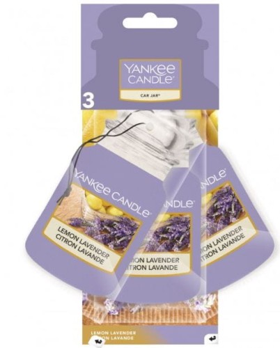 Yankee Candle zapach do samochodu Car Jar Lemon Lavender 3szt ogrodnik24.pl