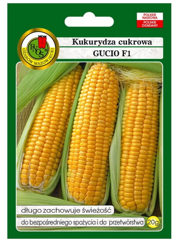 Kukurydza cukrowa Gucio F1 20 g nasiona Pnos ogrodnik24.pl
